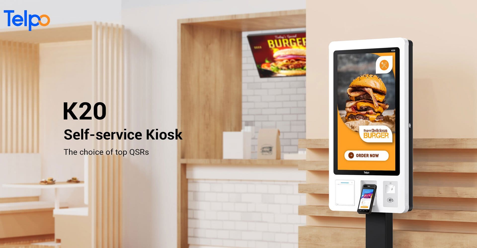 Upgrade | Telpo Self-ordering Kiosk K20 - Telpo